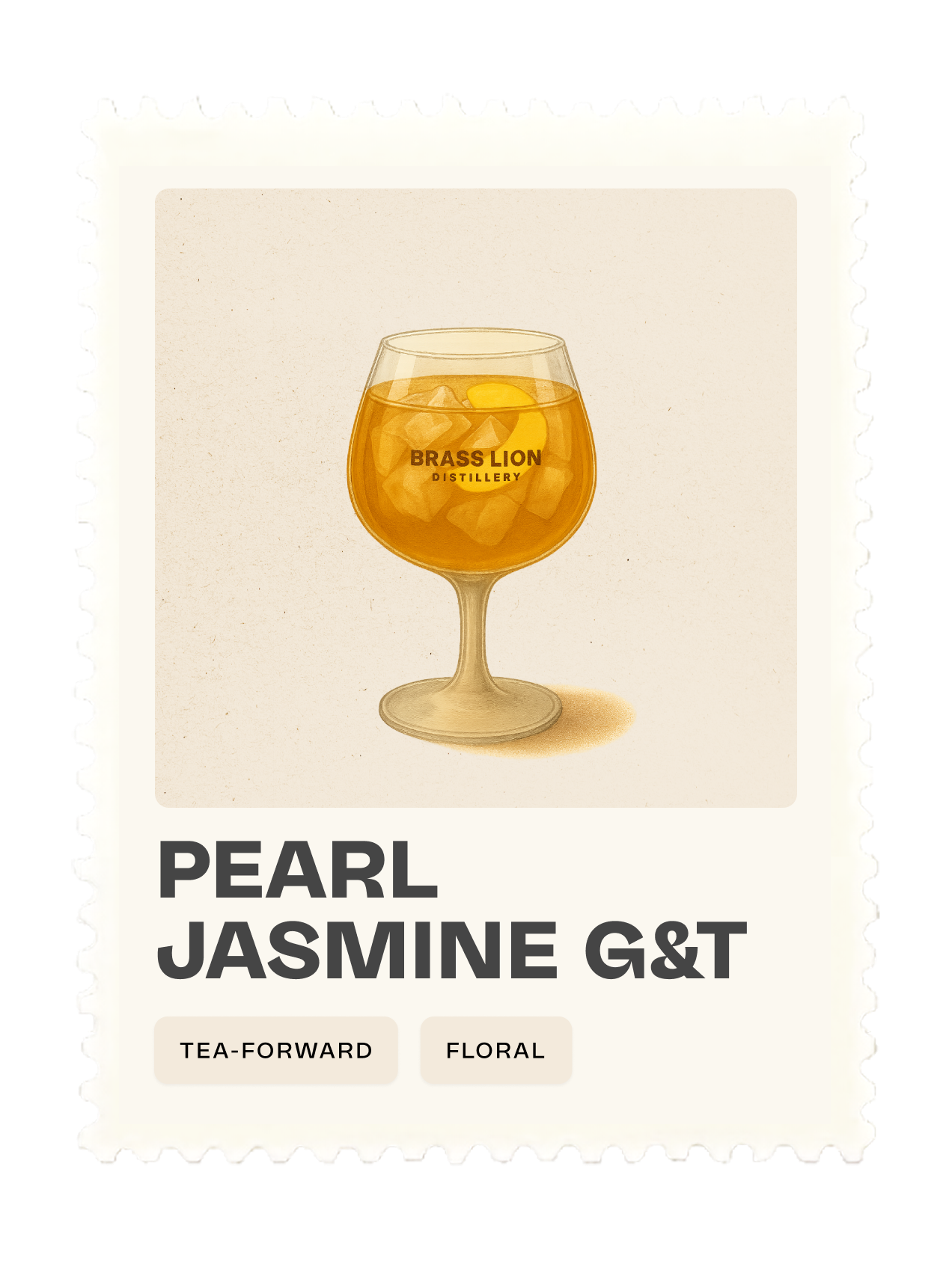 Pearl Jasmine Gin & Tonic | Brass Lion Gin Cocktail Recipe – Brass Lion ...