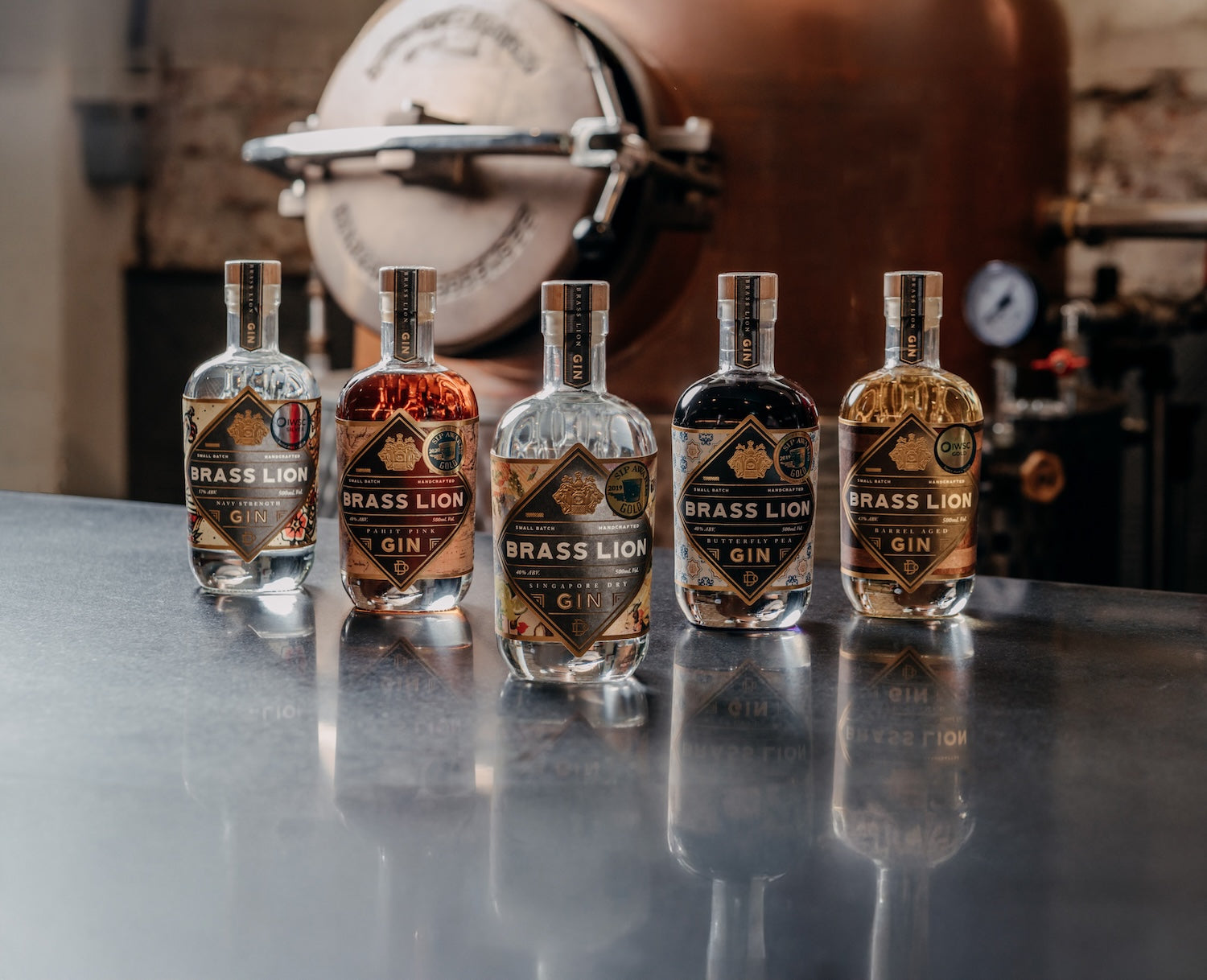 Strawberry Kaffir Gin | Brass Lion Distillery Singapore