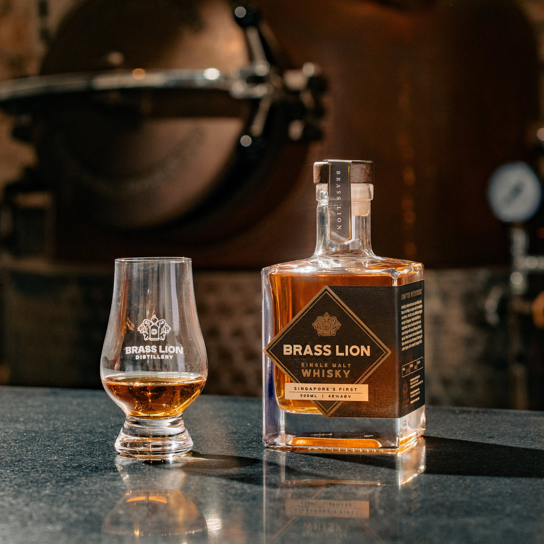 Brass Lion Single Malt Whisky | Brass Lion Distillery Singapore